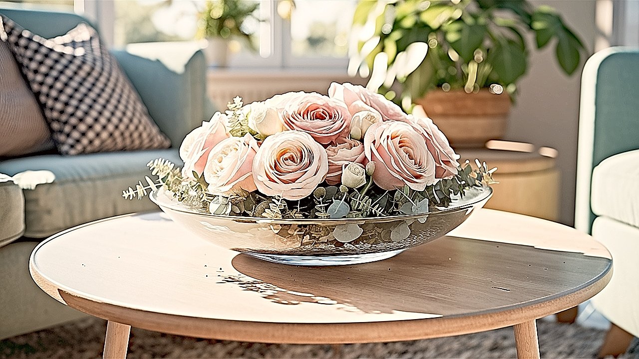 Low-Profile Rose Centerpiece Ideas for Small Spaces - homeflowerdesign.com