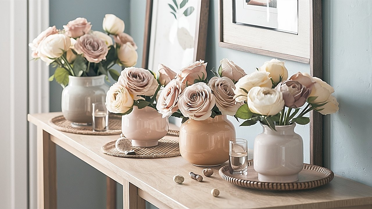 Low-Profile Rose Centerpiece Ideas for Small Spaces - homeflowerdesign.com