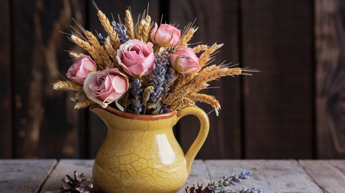 Rustic Rose and Wildflower Centerpieces You’ll Love to Create ...