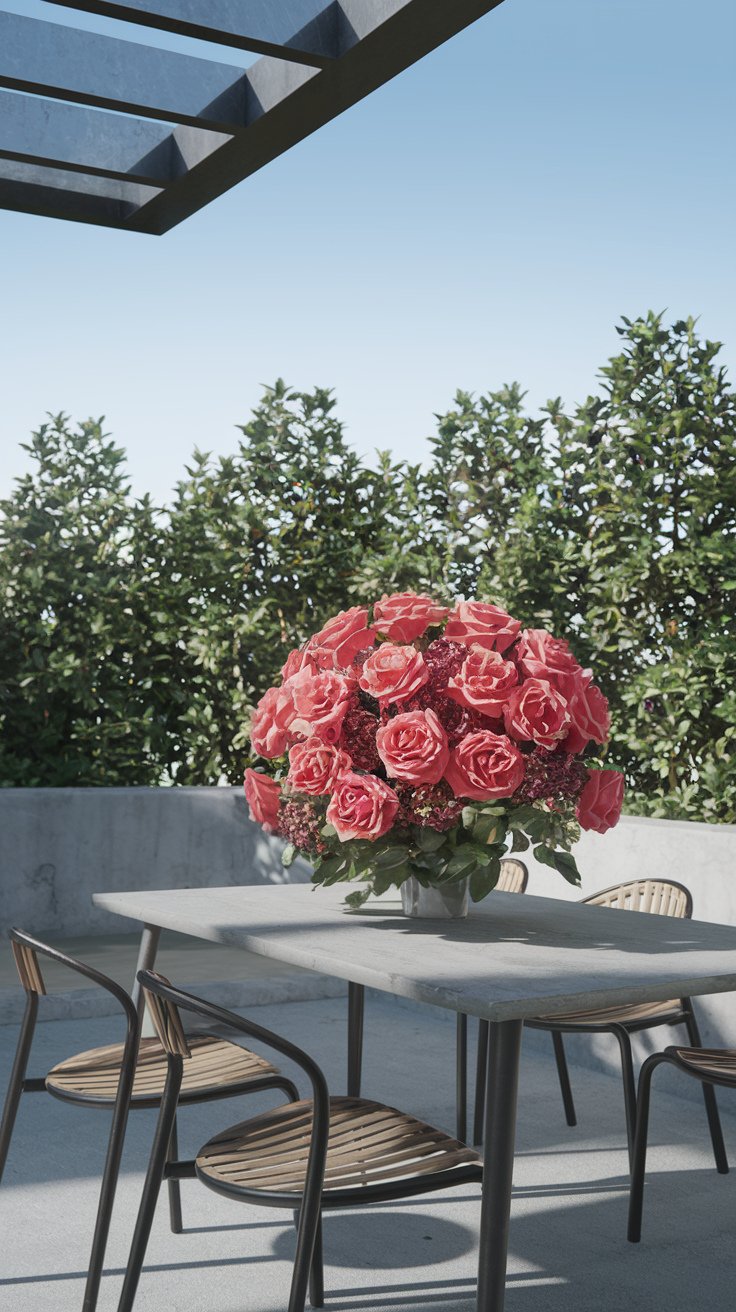 Innovative Outdoor Rose Centerpieces for Modern Patios ...
