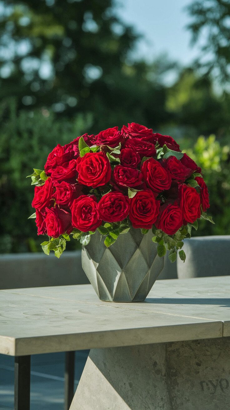 Innovative Outdoor Rose Centerpieces for Modern Patios ...
