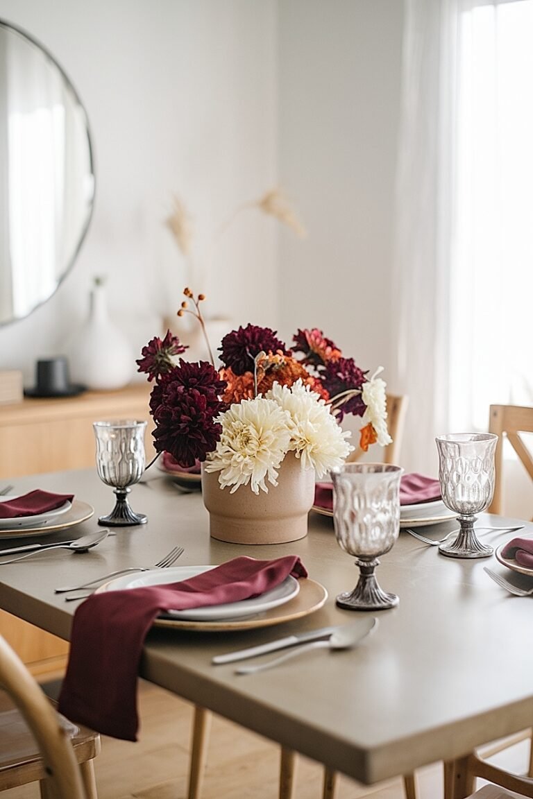 Best Burgundy and Cream Flower Pairings for Small Fall Dinner Parties ...